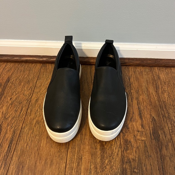 J Slides | Shoes | J Slides Black Slip On Leather Sneaker Shoes | Poshmark